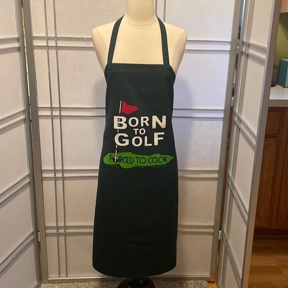 Kitchen | Euc Apron Born To Golf Forced To Cook | Poshmark
